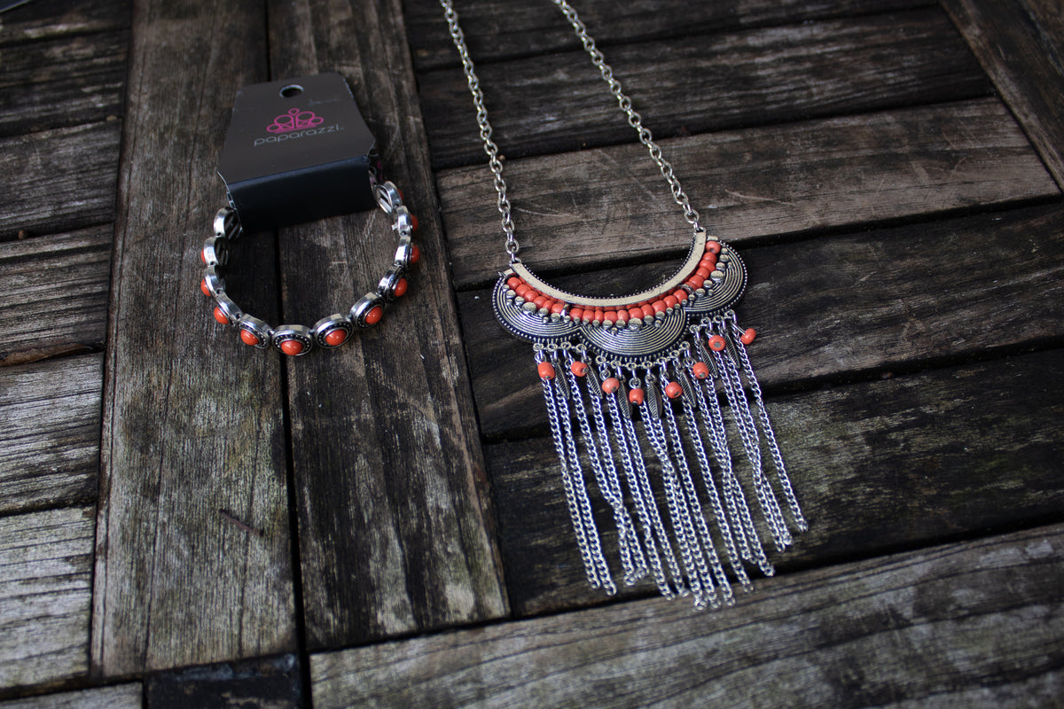 Just Added: Vintage Orange Set – Ericka C Wise, $5 Jewelry